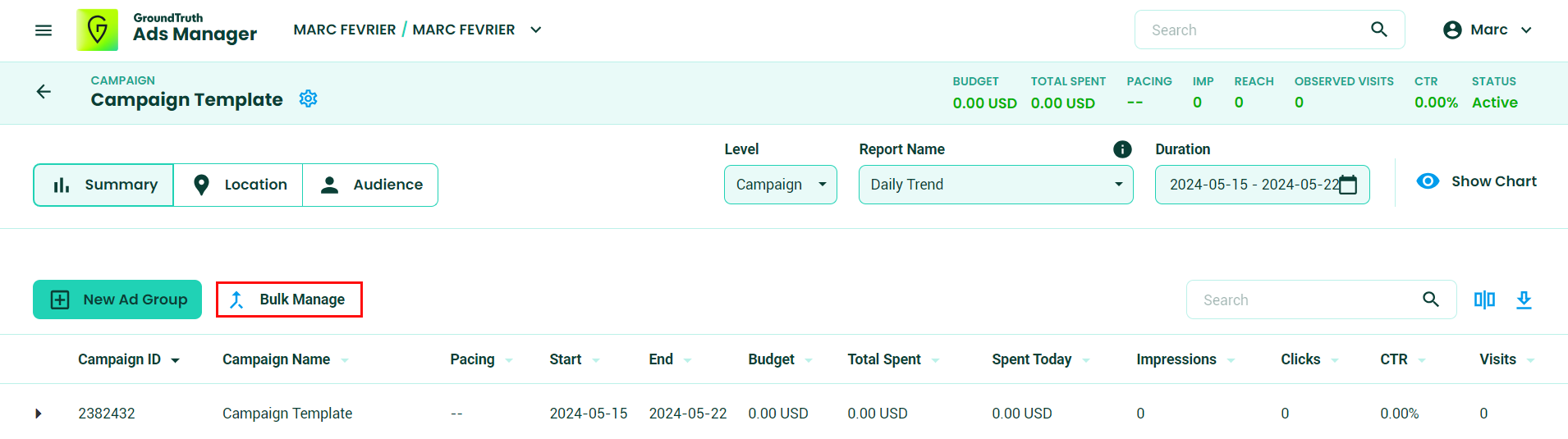 Campaign Bulk Upload – GroundTruth Help Center
