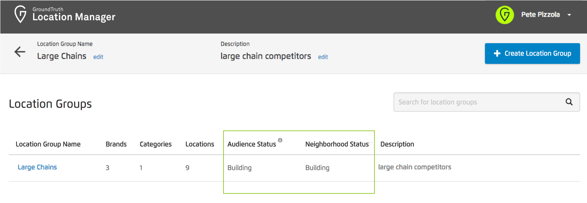 Location Group Targeting Enhancements – GroundTruth Help Center